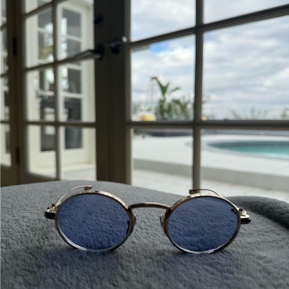 Chrome Hearts | Accessories | Chrome Hearts Gold Frame Sunglasses With ...